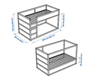 Kasutatud IKEA lastetoa mööbel: suur riidekapp + narivoodi - Tallinn ...