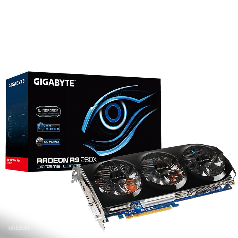 Gigabyte Radeon R9 280x Windforce 3GB - Tallinn, Видеокарты – okidoki