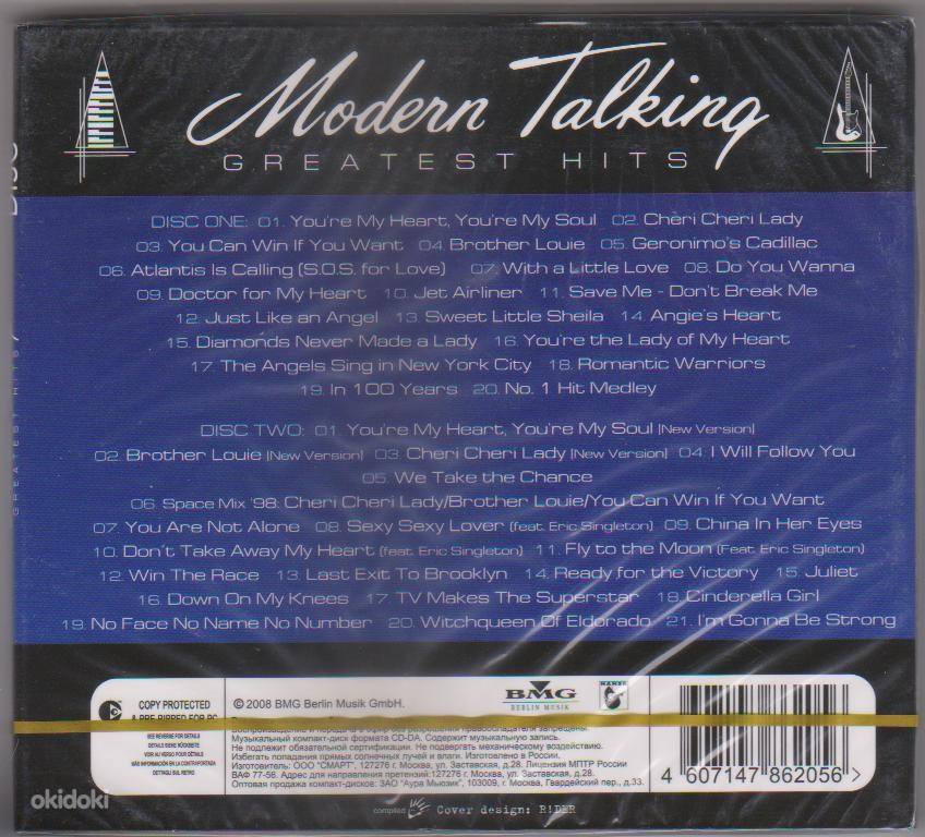 2CD MODERN TALKING - Greatest Hits,2008,Synth-pop,uus,kiles - Tallinn ...