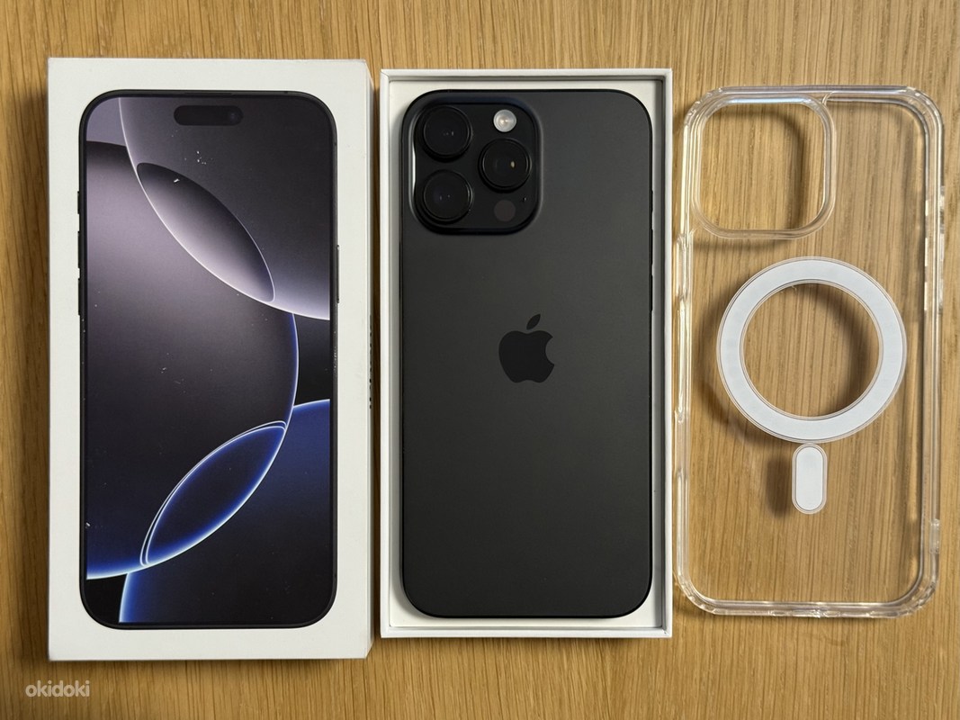 Apple iPhone 16 Pro Max Black Ti 256GB heas korras! Aku 100% - Tallinn ...