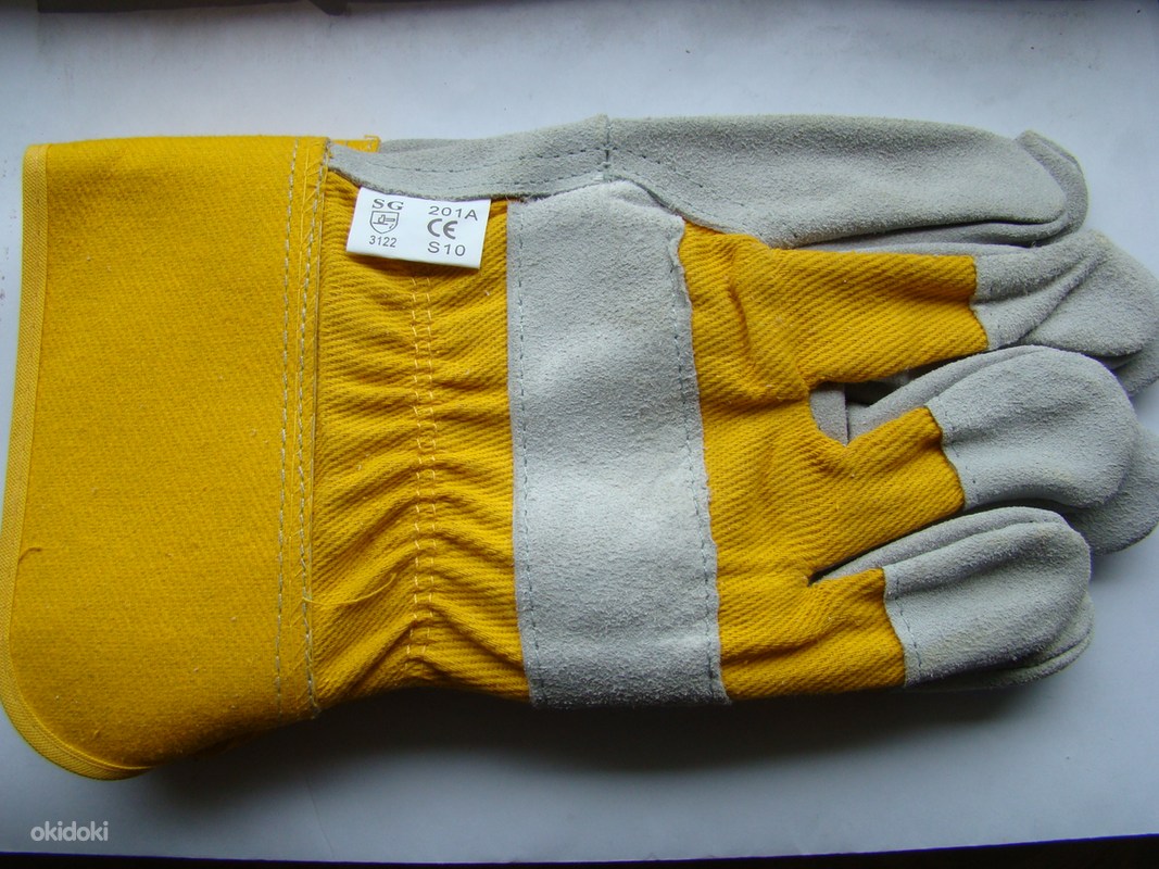Перчатки рабочие на флисовой подкладке из плотной свиной кожи, EU s10 ...