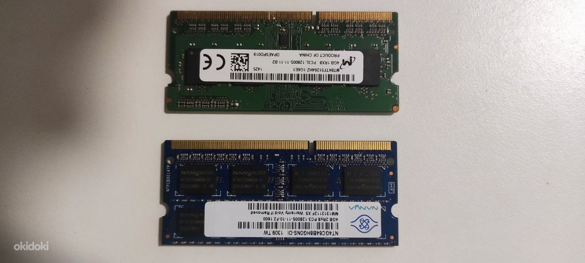 DDR3 4GB 1600 12800 SODIMM MÄLU - Tallinn, Mälu – okidoki